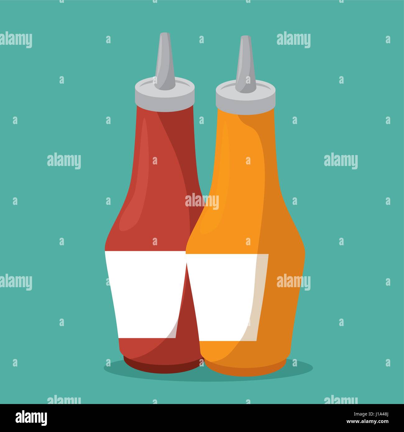 sauces bottles isolated icon Stock Vector Image & Art - Alamy