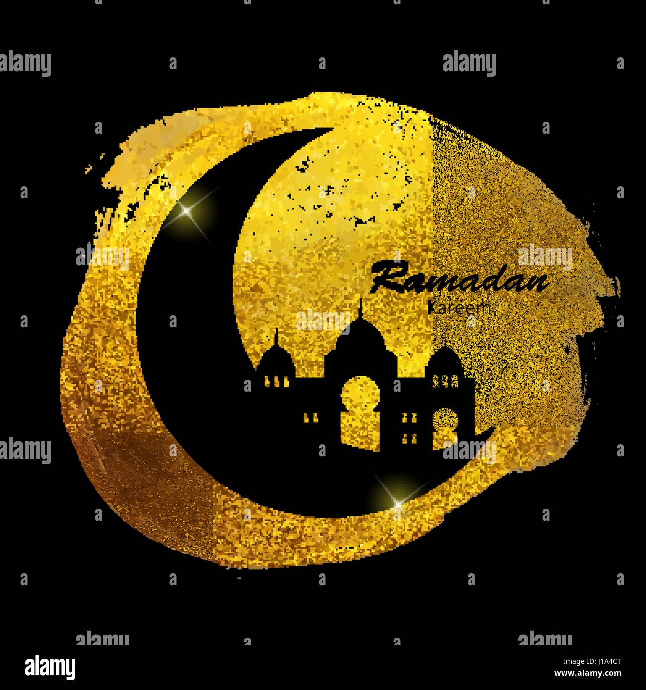 Background for Muslim Community Festival Vector Illustration Stock ...