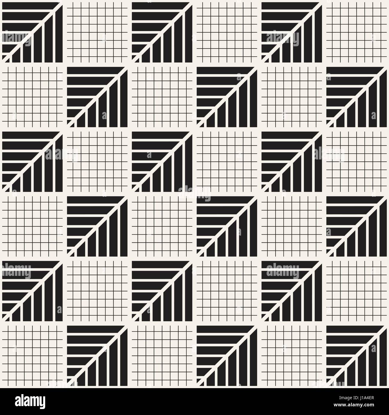 Vector seamless black and white trendy pattern. Modern stylish ...