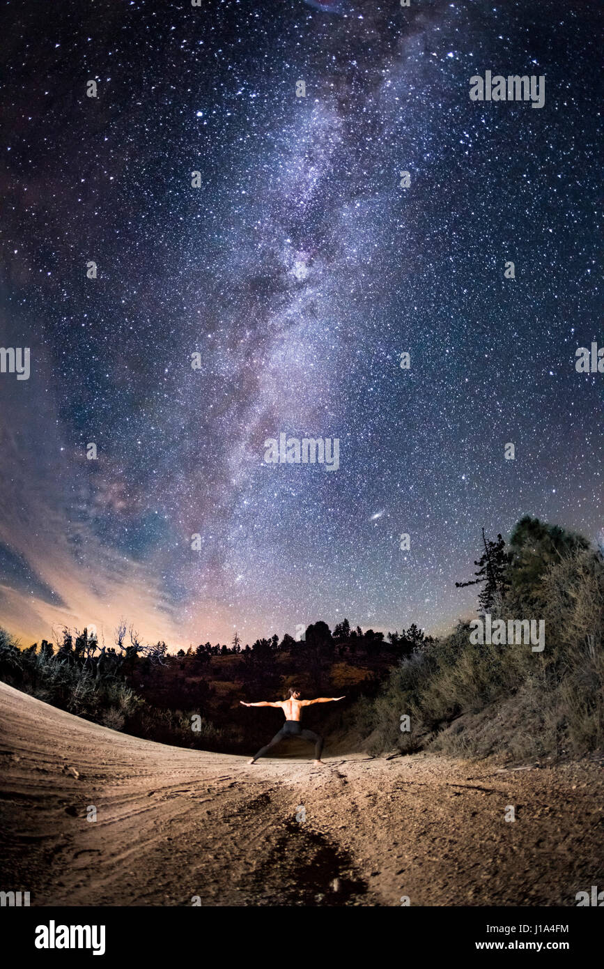 Star pose yoga hi-res stock photography and images - Alamy