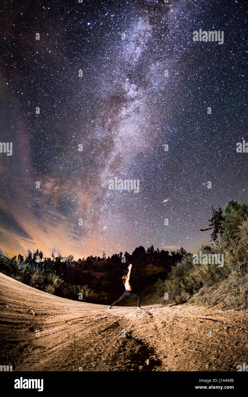 Star pose yoga hi-res stock photography and images - Alamy