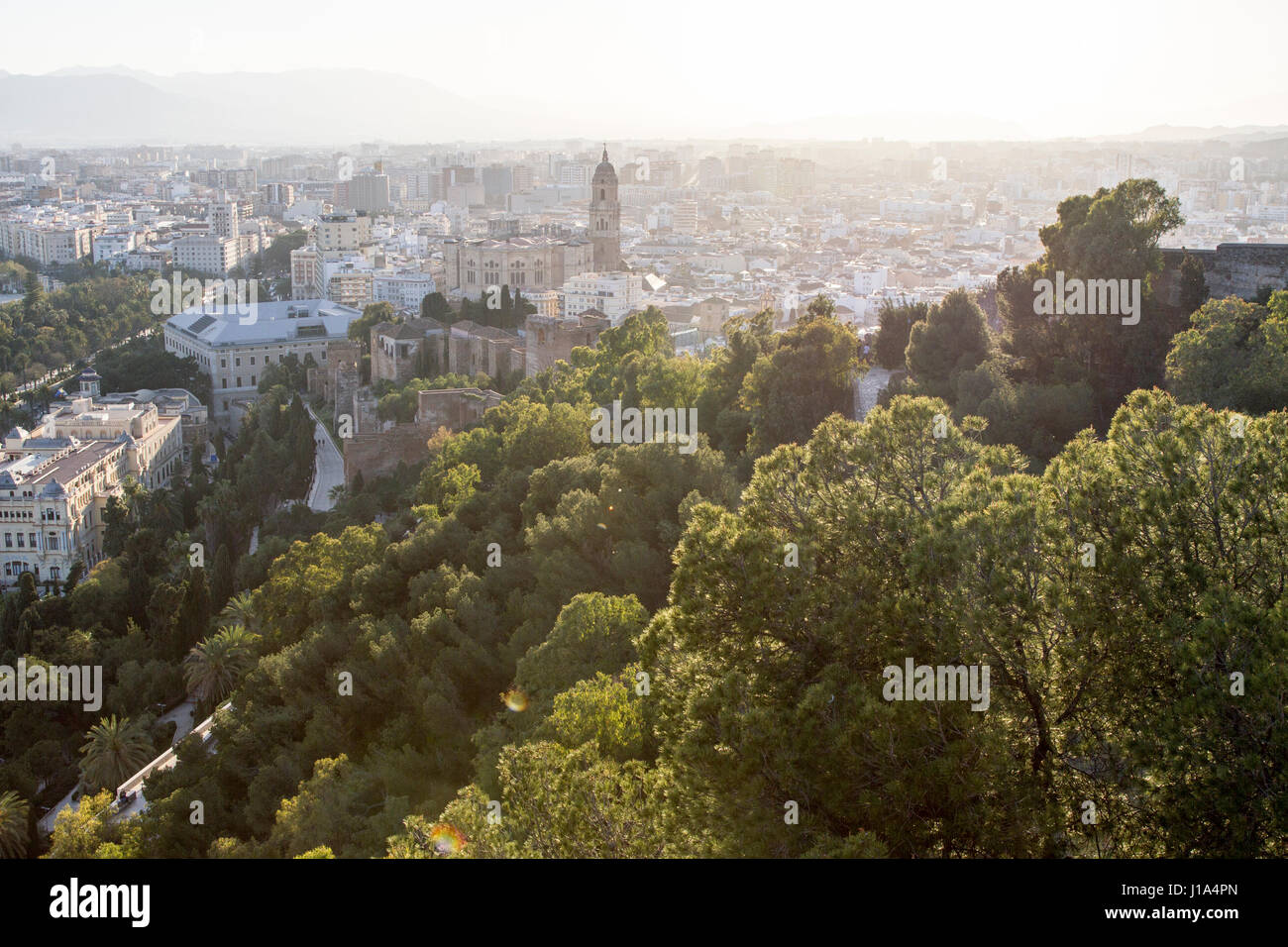 Stunning views of Malaga Spain Stock Photo - Alamy