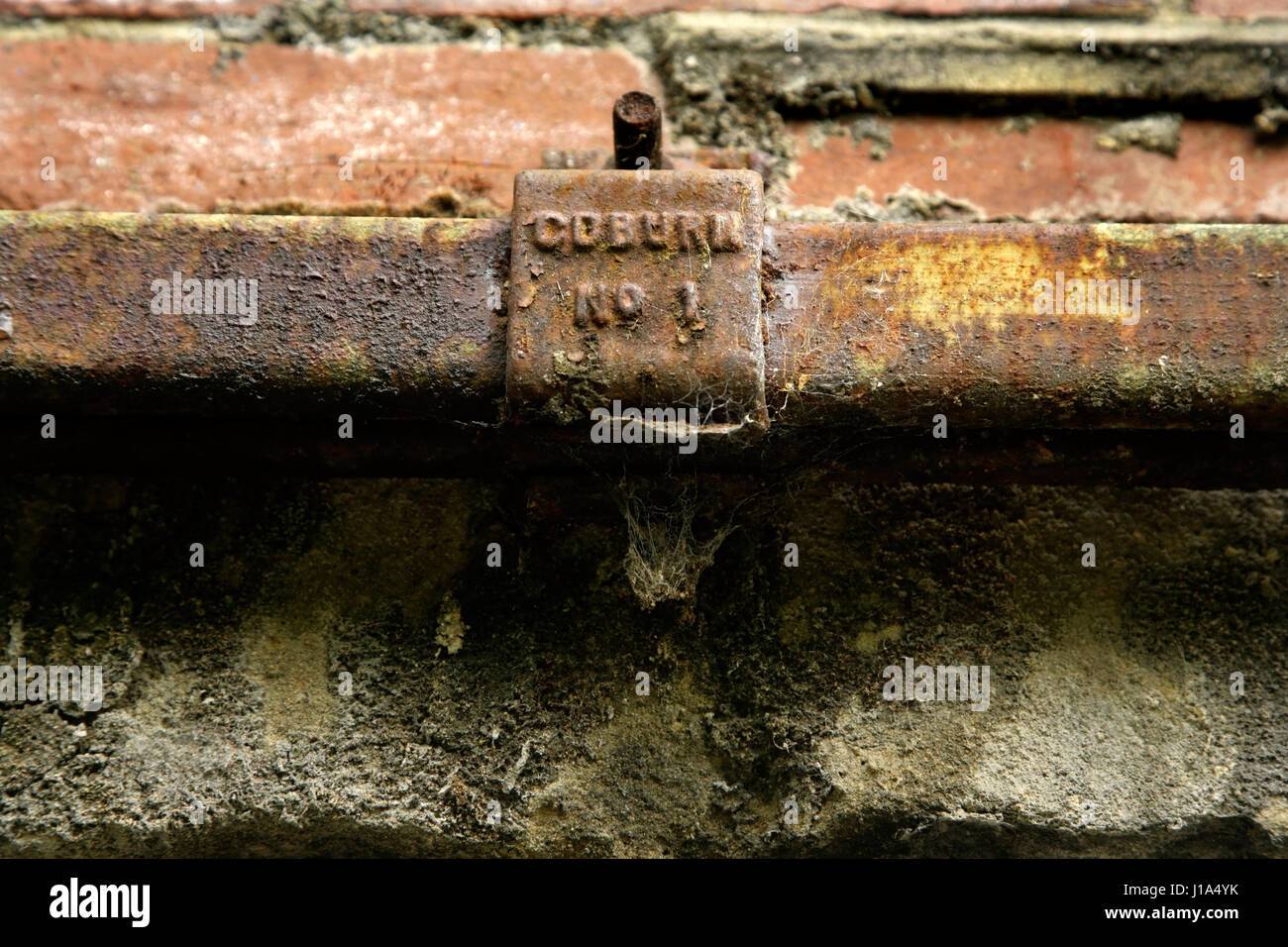 Rusting steel section in abandoned industrial building Stock Photo - Alamy