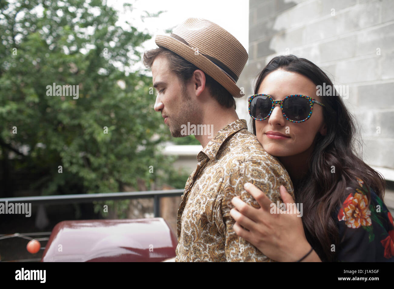 Friends hanging out Stock Photo - Alamy