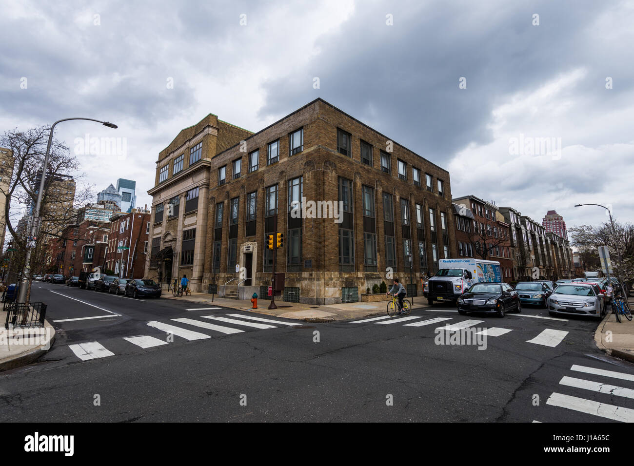 buildings in south downtown philadelphia, pennsylvania in spring near ...