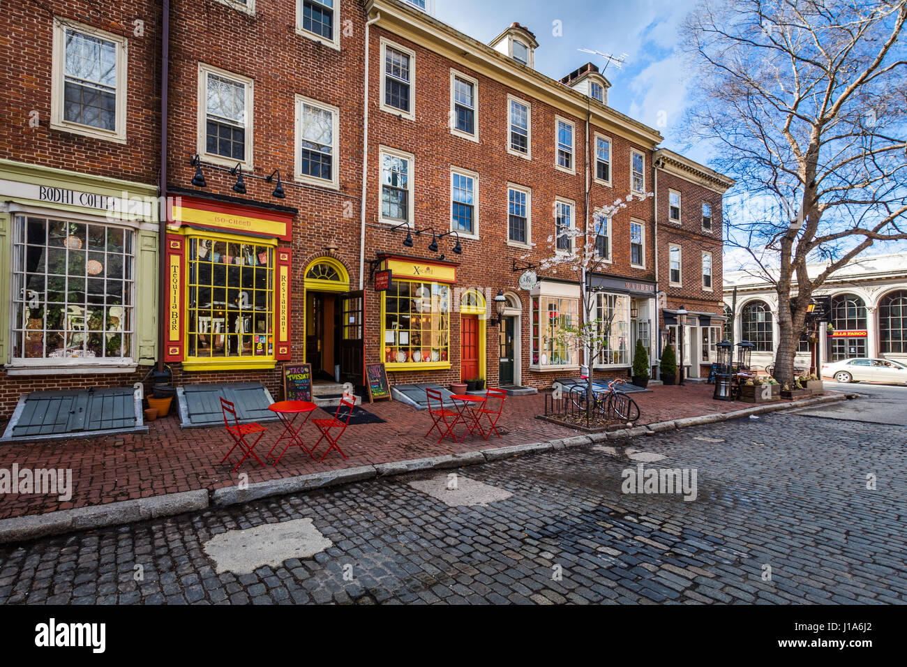 downtown society hill in philadelphia pennsylvania during spring Stock ...