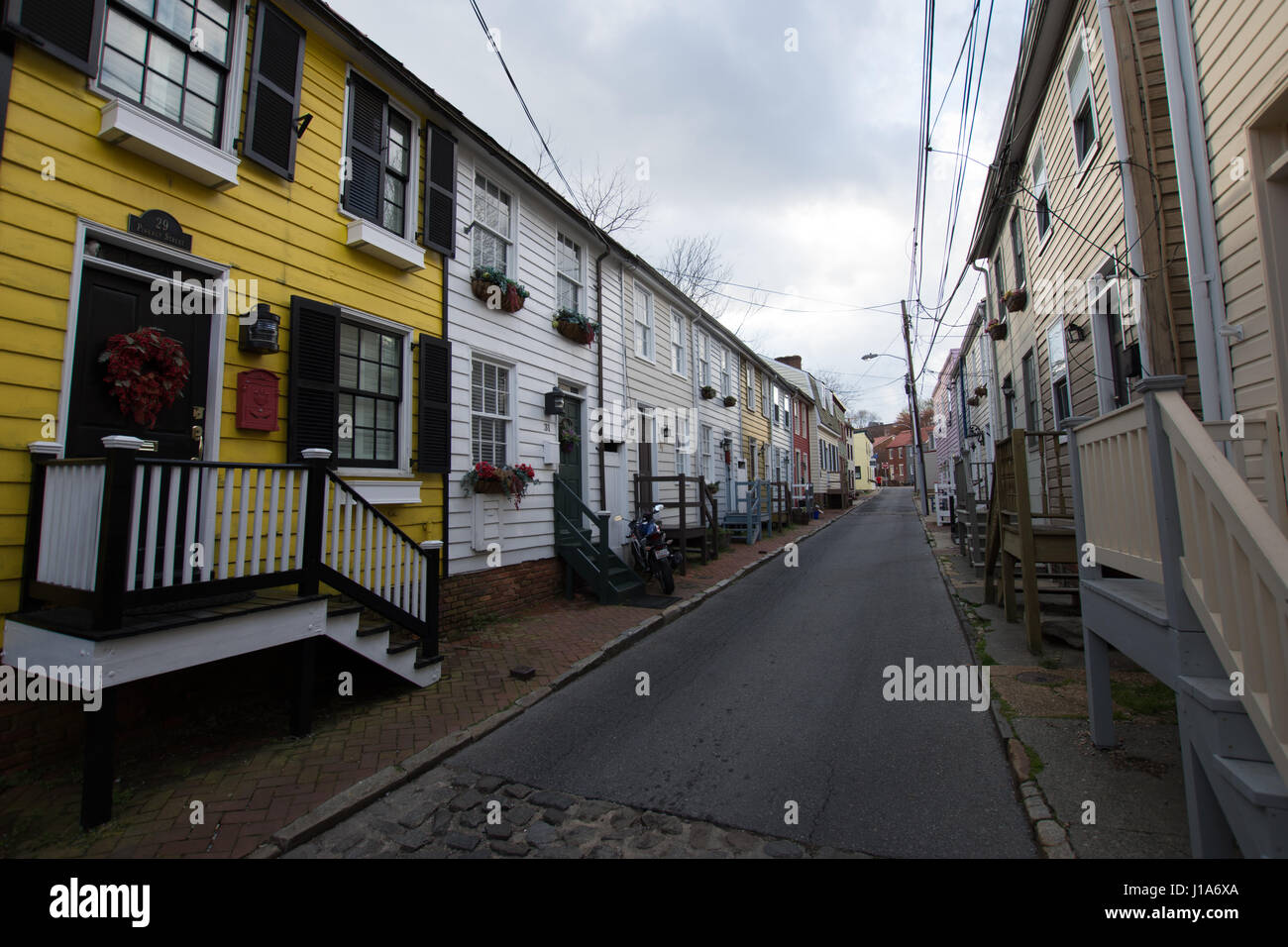 Generic Homes in Annapolis, Maryland during spring Stock Photo - Alamy