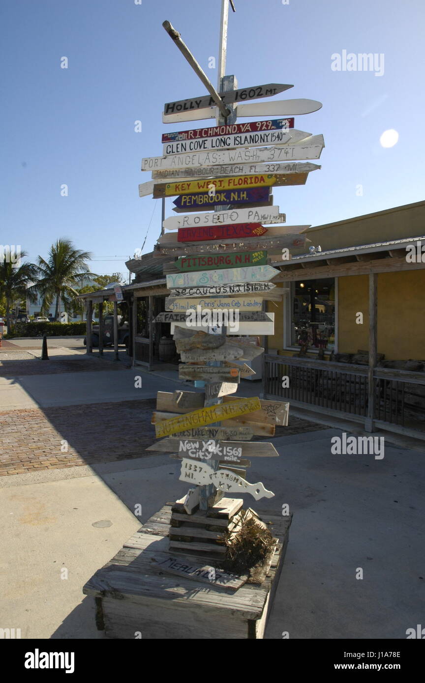 key west sign Stock Photo - Alamy