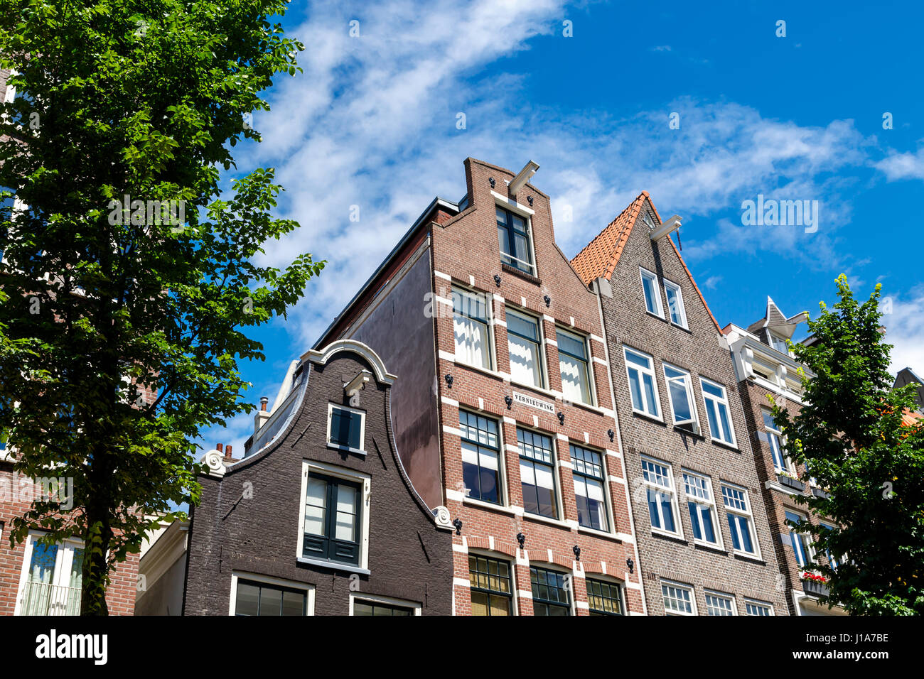 AMSTERDAM, NETHERLANDS - JULY 2, 2016 : View of typical Amsterdam ...