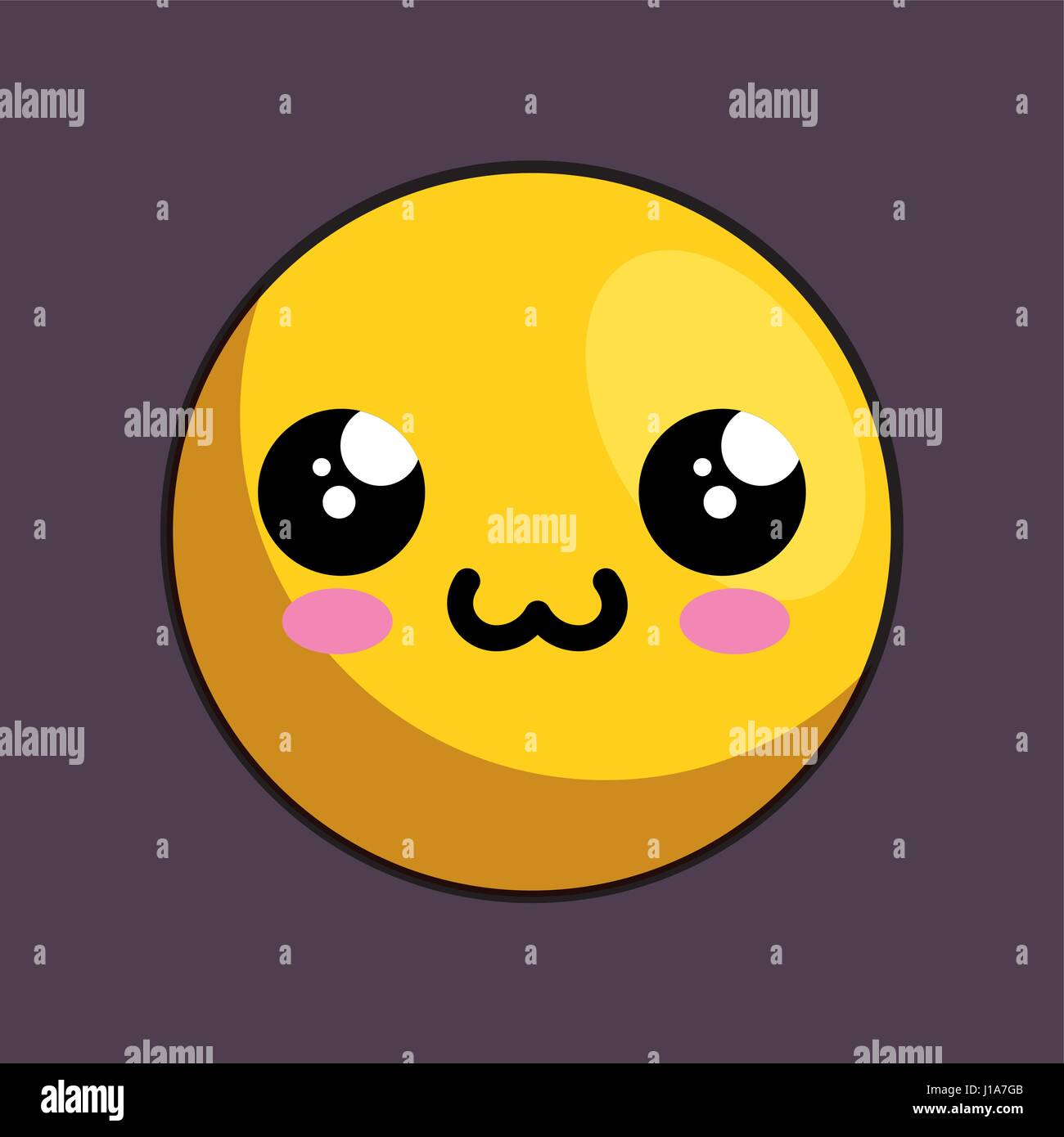 cute face kawaii style Stock Vector Image & Art - Alamy