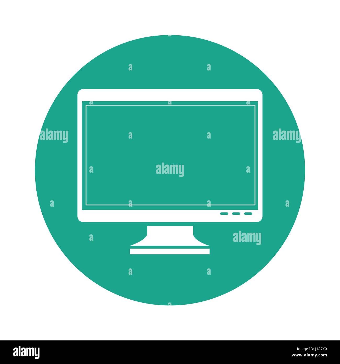 computer desktop monitor icon Stock Vector Image & Art - Alamy