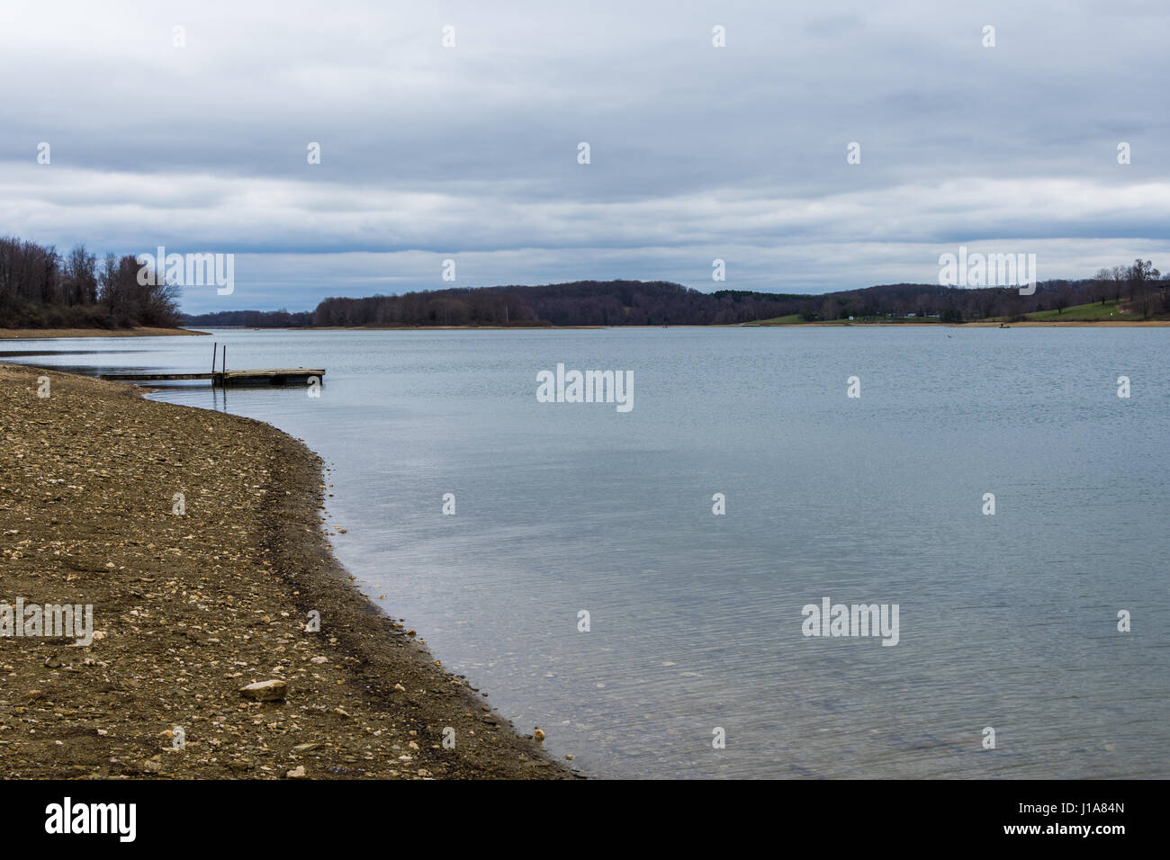 lake marburg in codorus state park, in hanover, pennsylvania in spring ...