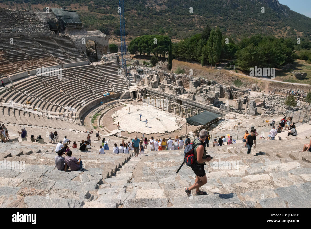 The ruins of ancient theater in Ephesus, Turkey Stock Photo - Alamy