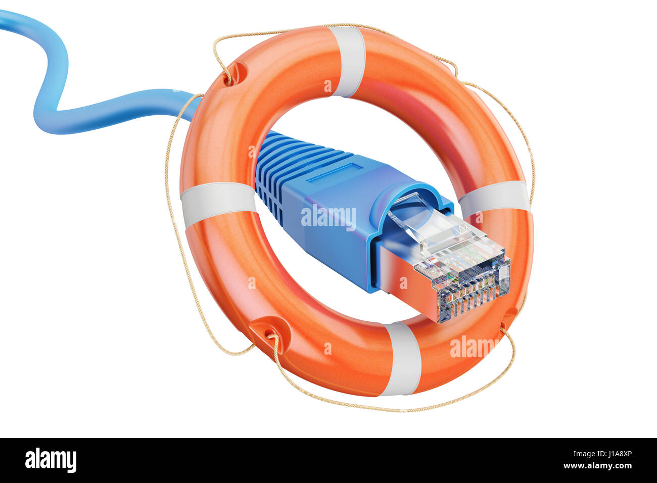 network support service concept, 3D rendering isolated on white ...