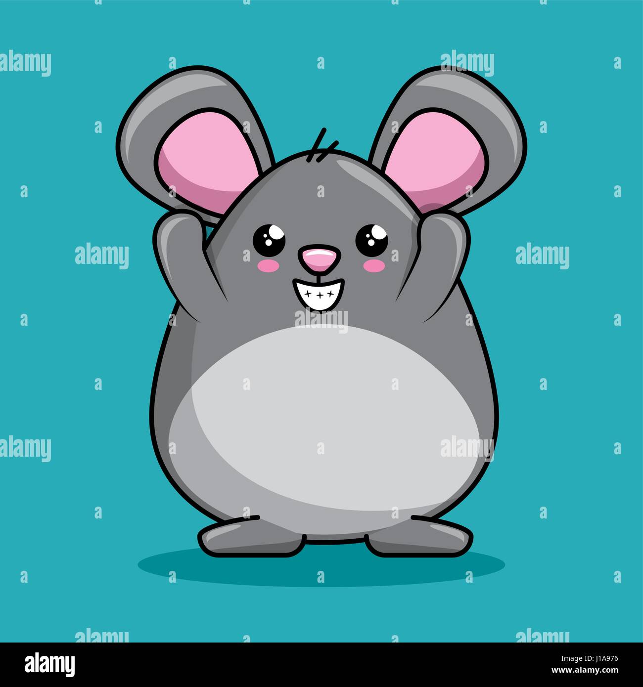 cute mouse character kawaii style Stock Vector Image & Art - Alamy