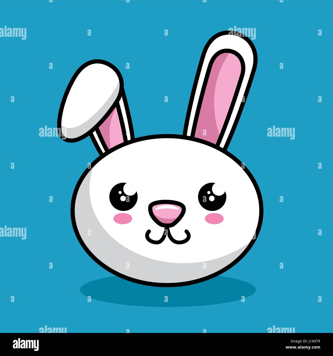 cute rabbit character kawaii style Stock Vector Image & Art - Alamy