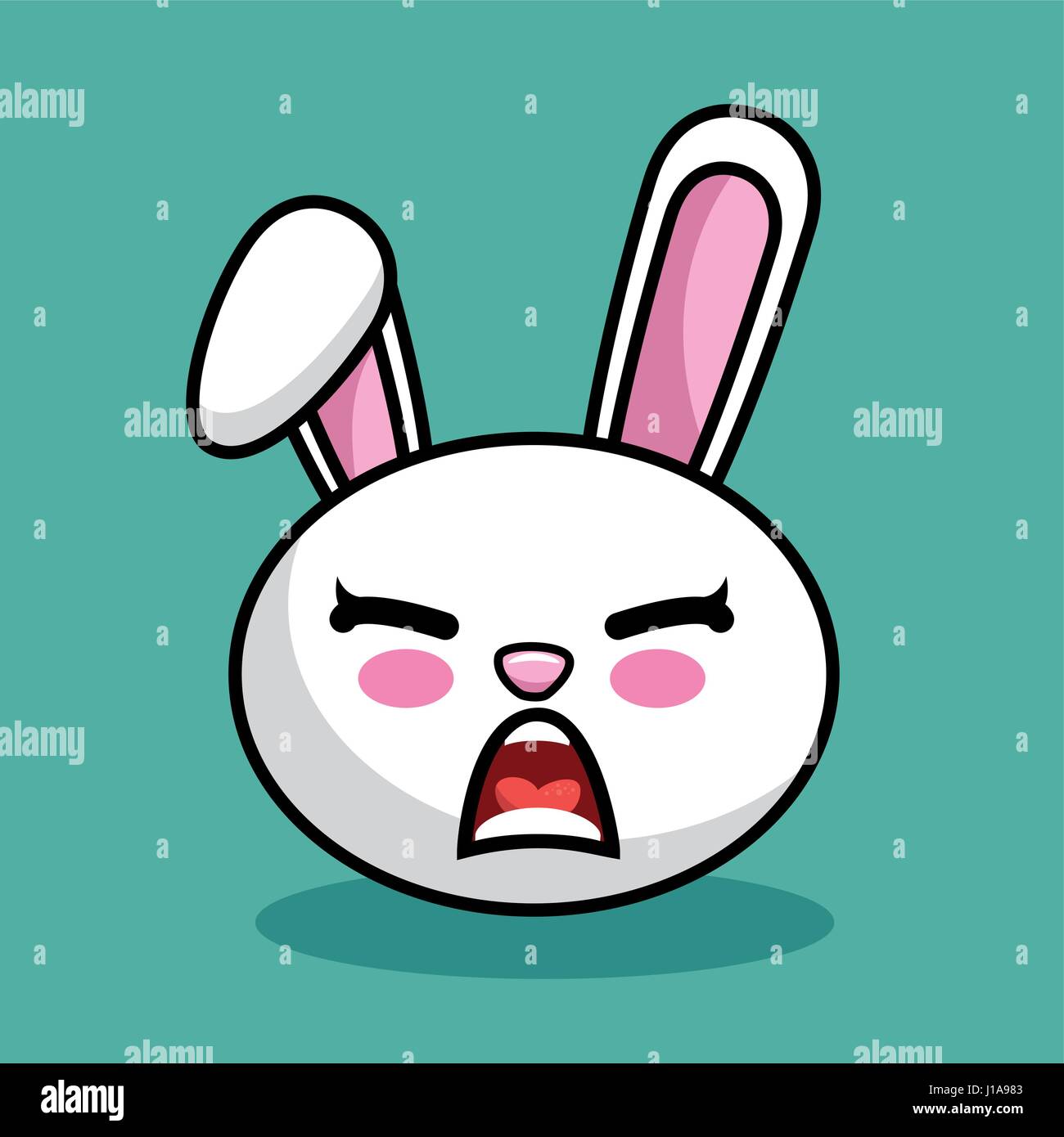 cute rabbit character kawaii style Stock Vector Image & Art - Alamy