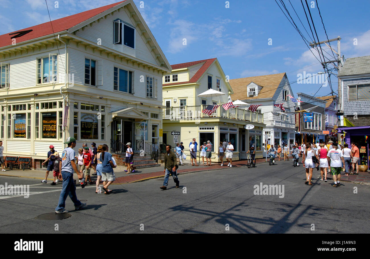 Along Commercial Street - Provincetown, Massachusetts on Cape Cod (USA ...