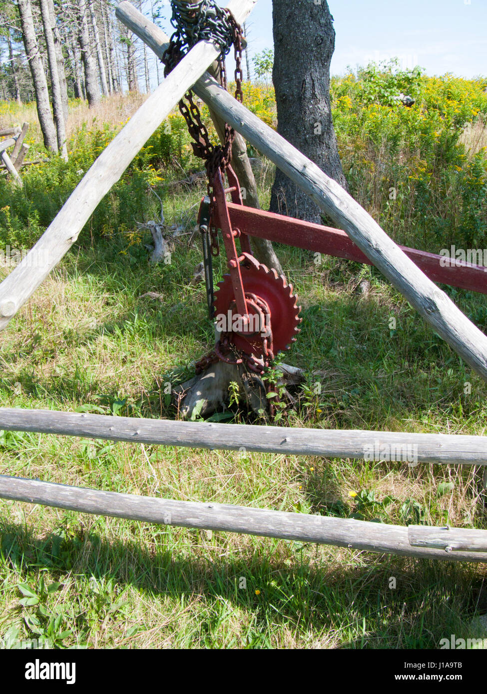 Stump puller hi-res stock photography and images - Alamy