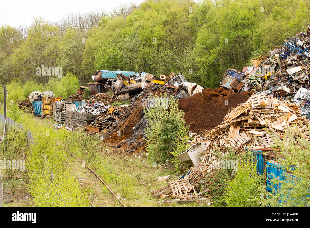 Scrap Metal Yard Stock Photo - Alamy