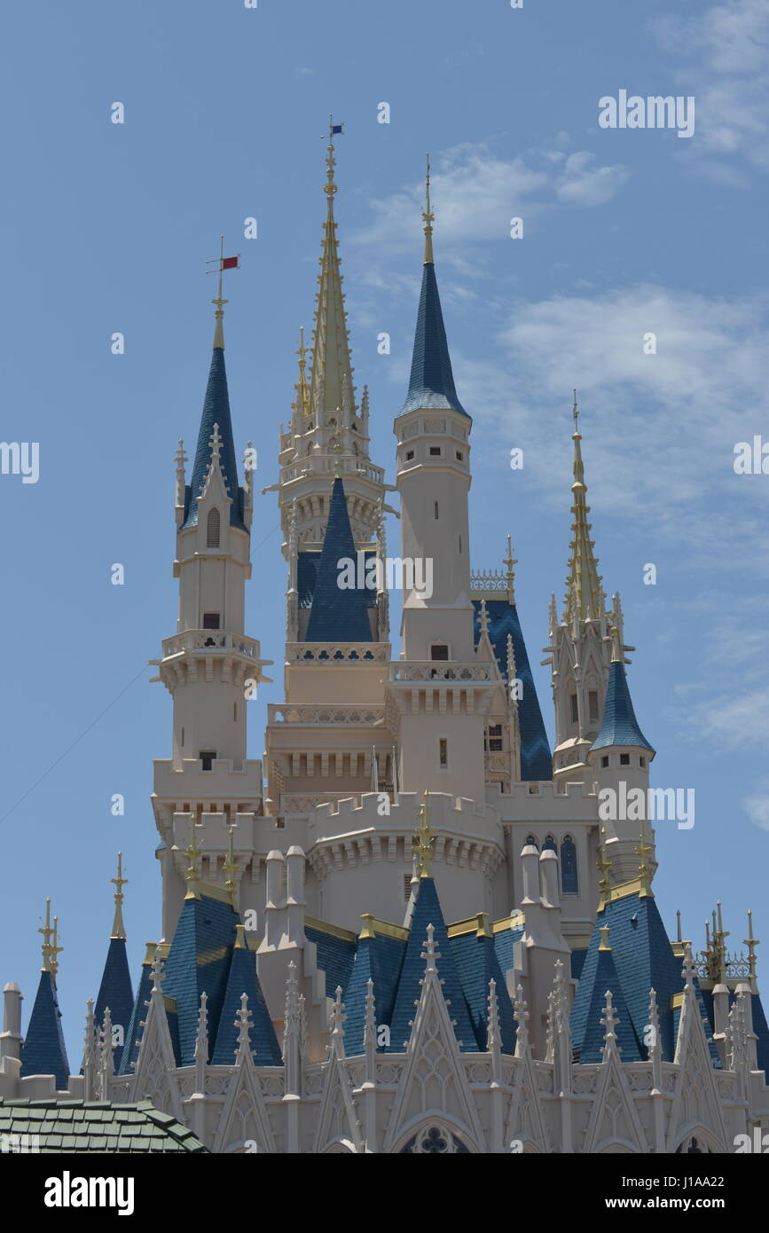 Walt Disney World castle Orlando Florida USA Stock Photo - Alamy