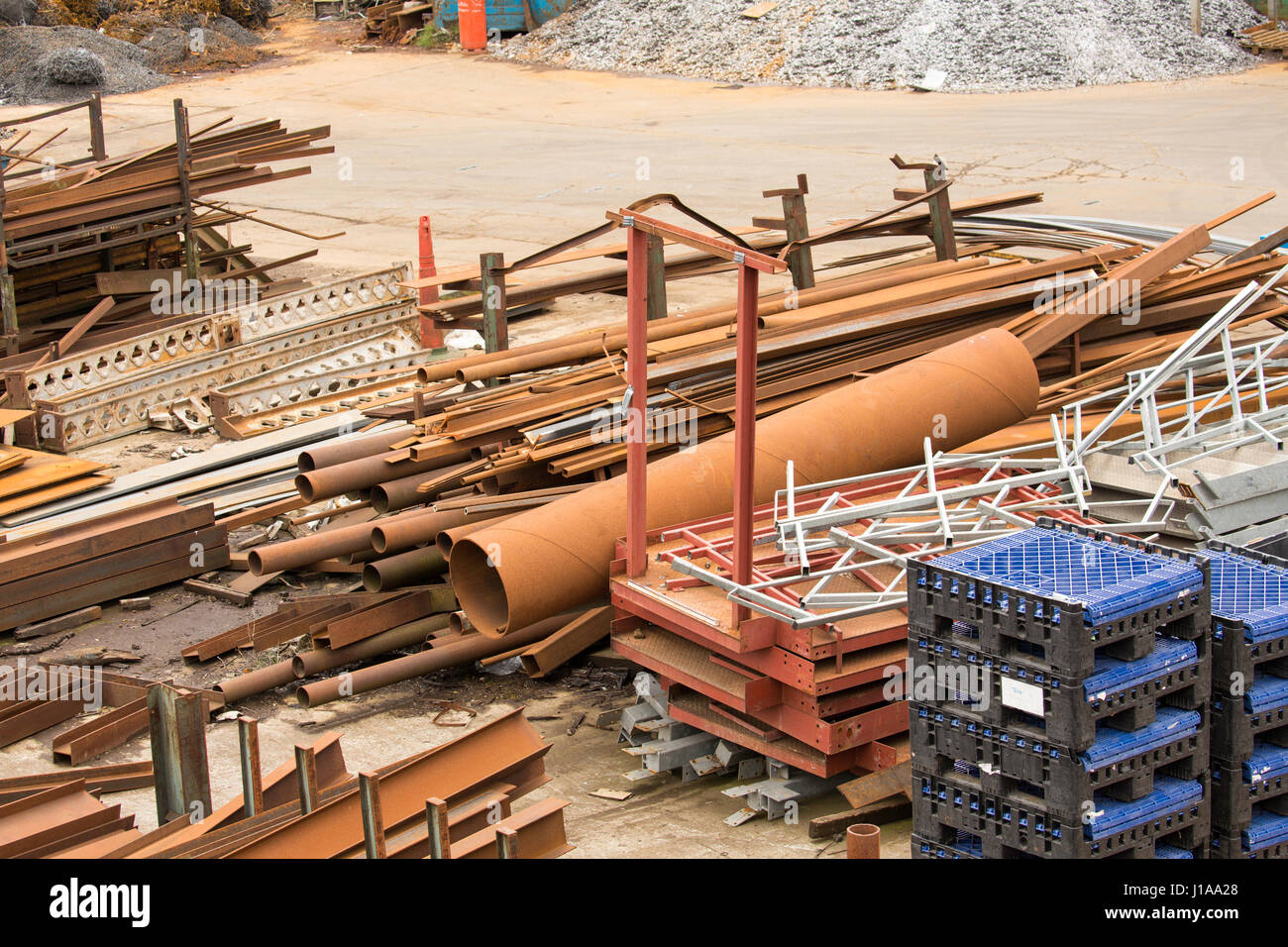 Scrap Metal Yard Stock Photo - Alamy
