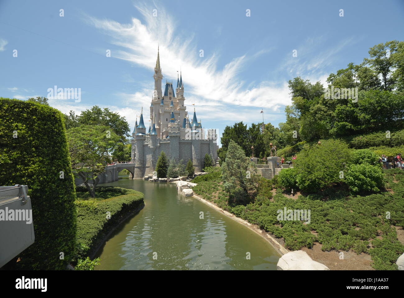 Walt Disney World castle Orlando Florida USA Stock Photo - Alamy