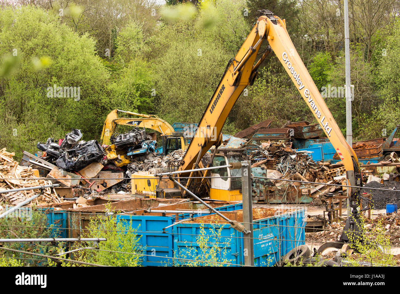 Scrap Metal Yard Stock Photo - Alamy