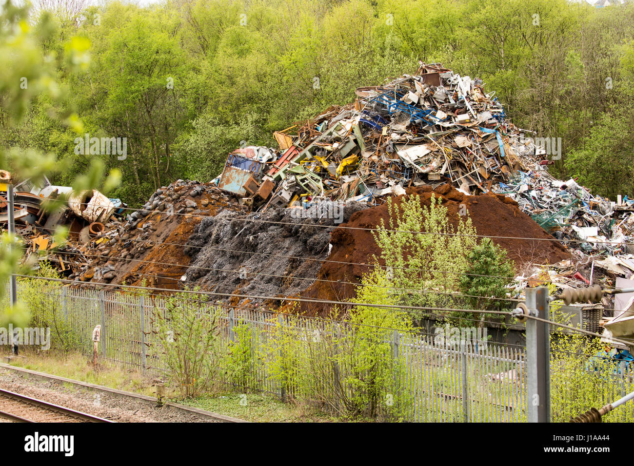 Scrap Metal Yard Stock Photo - Alamy