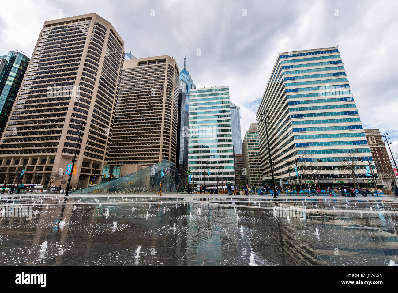 views in Dilworth park in center city philadelphia pennsylvania next to ...