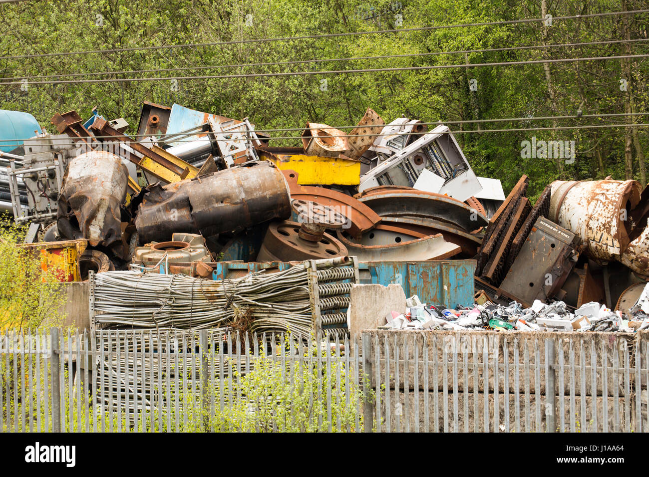 Scrap Metal Yard Stock Photo - Alamy