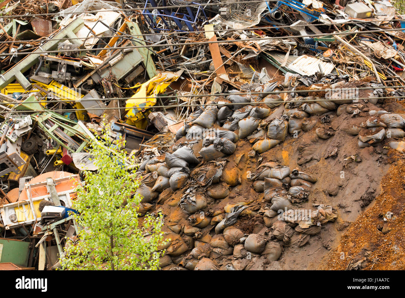 Scrap Metal Yard Stock Photo - Alamy