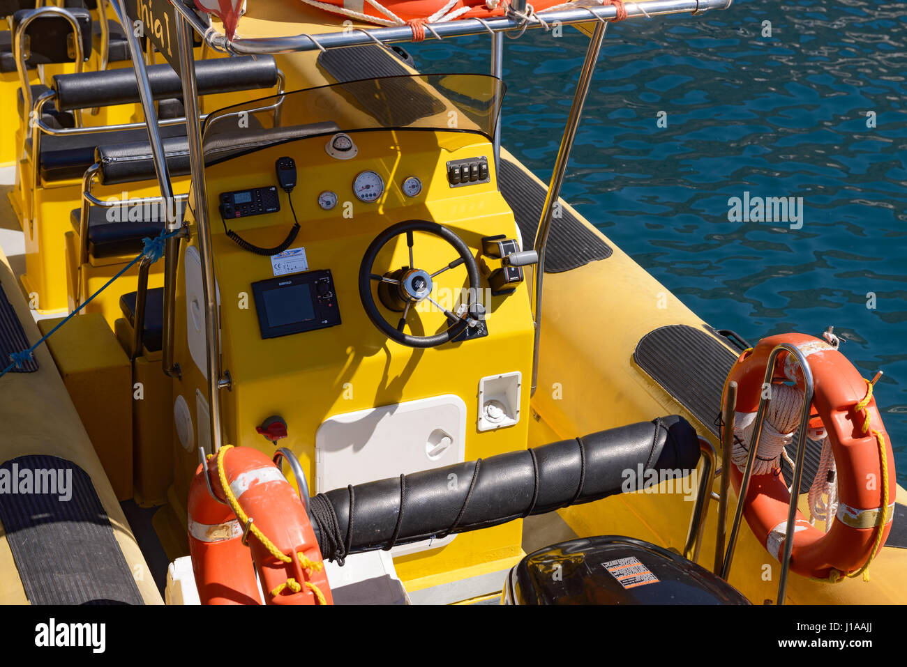 Cockpit motor boat hi-res stock photography and images - Alamy