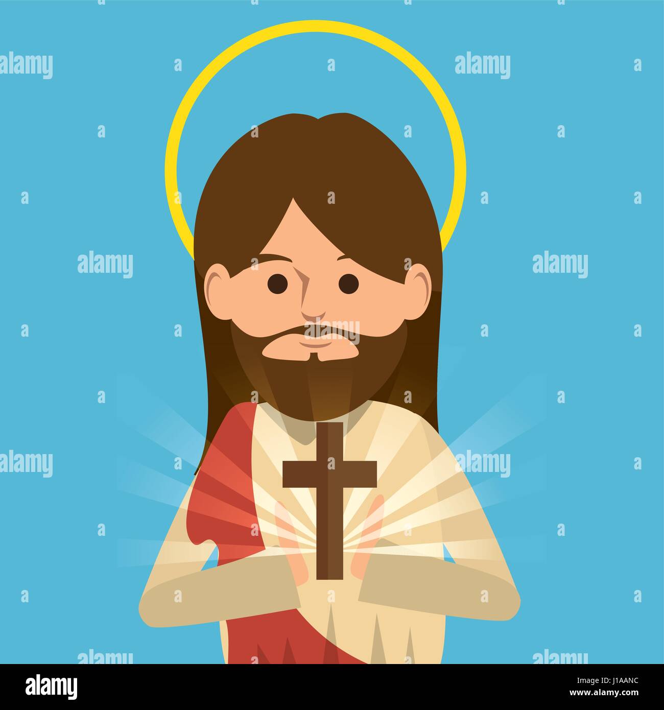 jesus christ religious character Stock Vector Image & Art - Alamy
