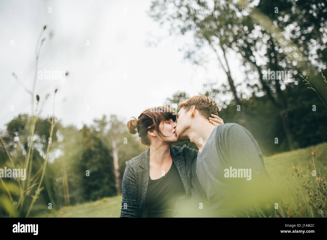 Lovely black man kissing hi-res stock photography and images - Alamy