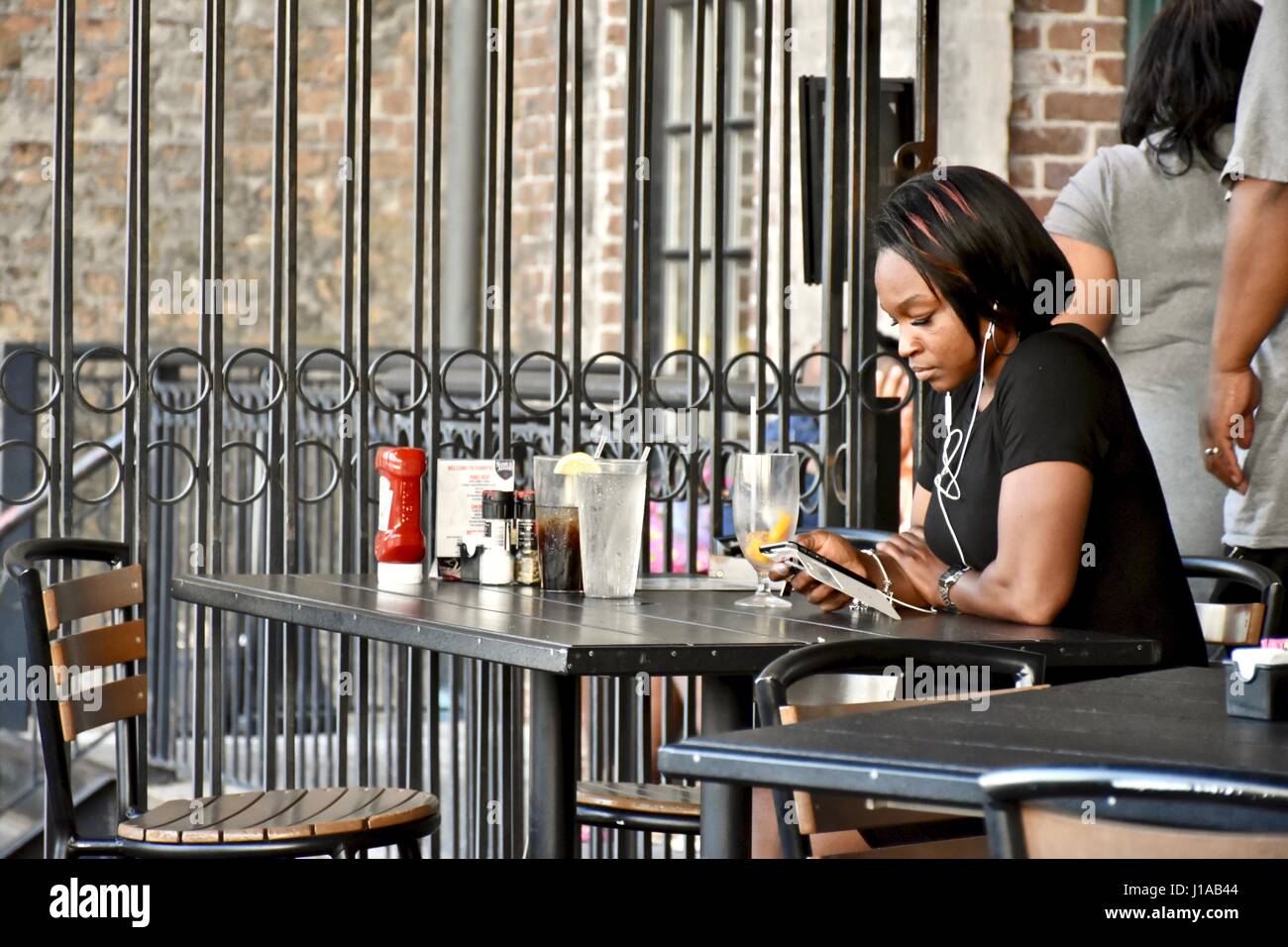 People dining at restaurant Stock Photo - Alamy