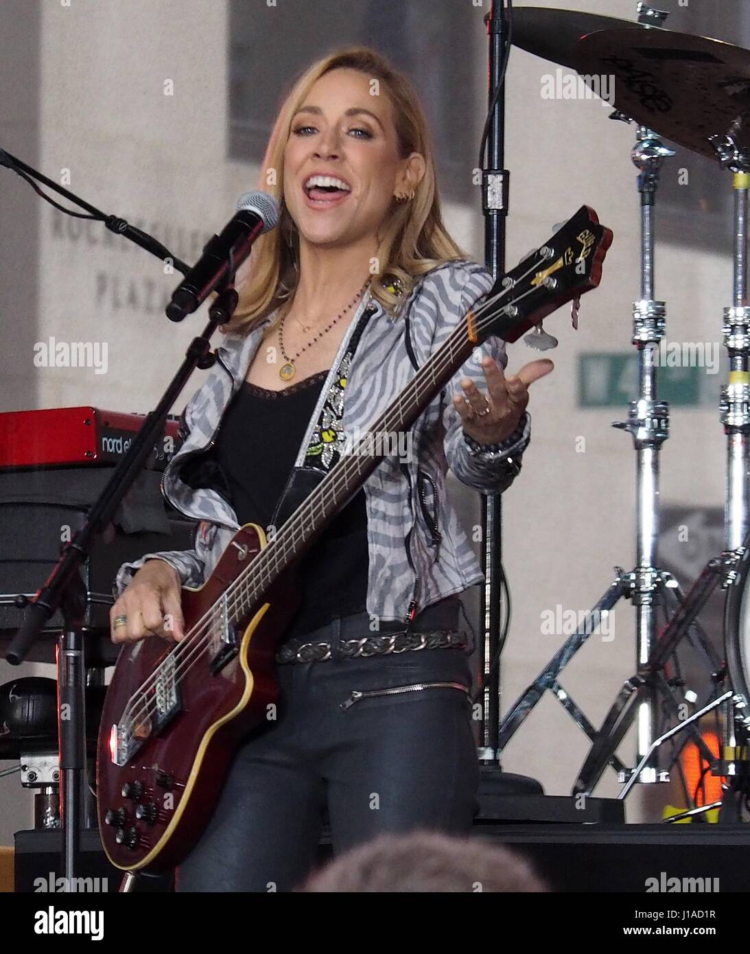 New York, NY, USA. 19th Apr, 2017. Sheryl Crow on stage for NBC Today ...