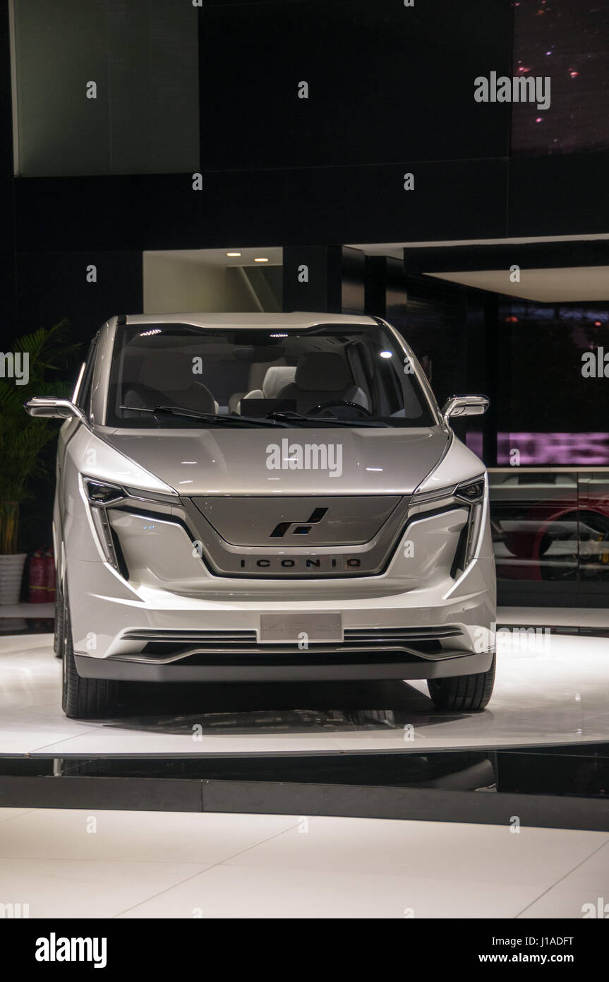 Shanghai, China. 19th April, 2017. W Motors Iconiq 7 MPV electric ...