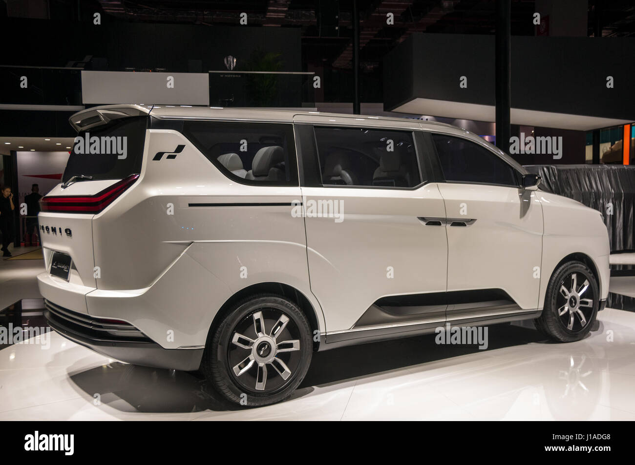 Shanghai, China. 19th April, 2017. W Motors Iconiq 7 MPV electric ...
