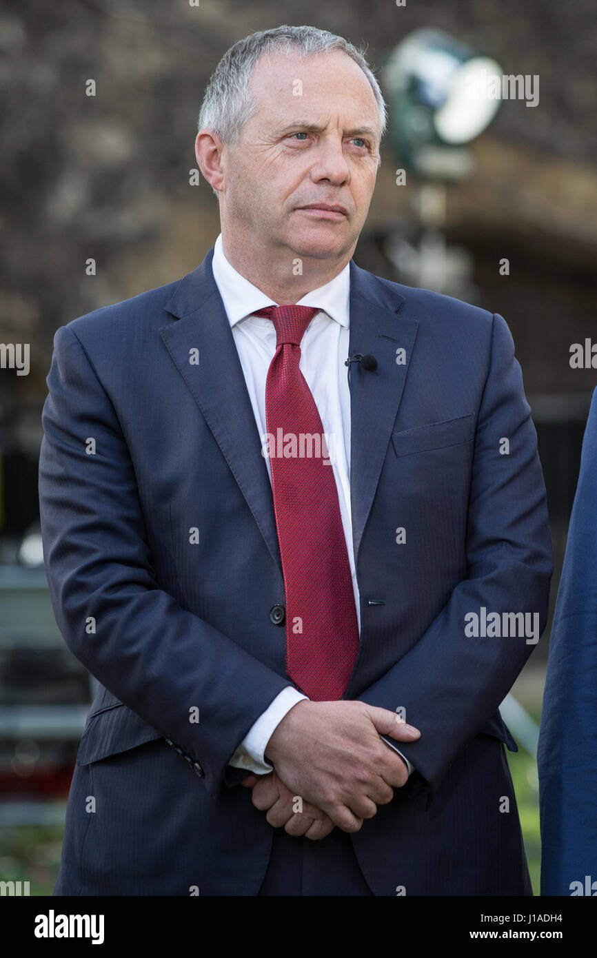 London, UK. 19th April, 2017. John Mann, Labour MP for Bassetlaw, is ...