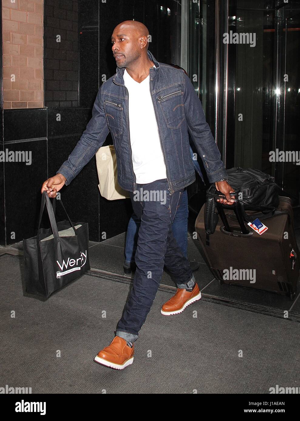 New York, NY, USA. 19th Apr, 2017. Morris Chestnut spotted leaving his ...