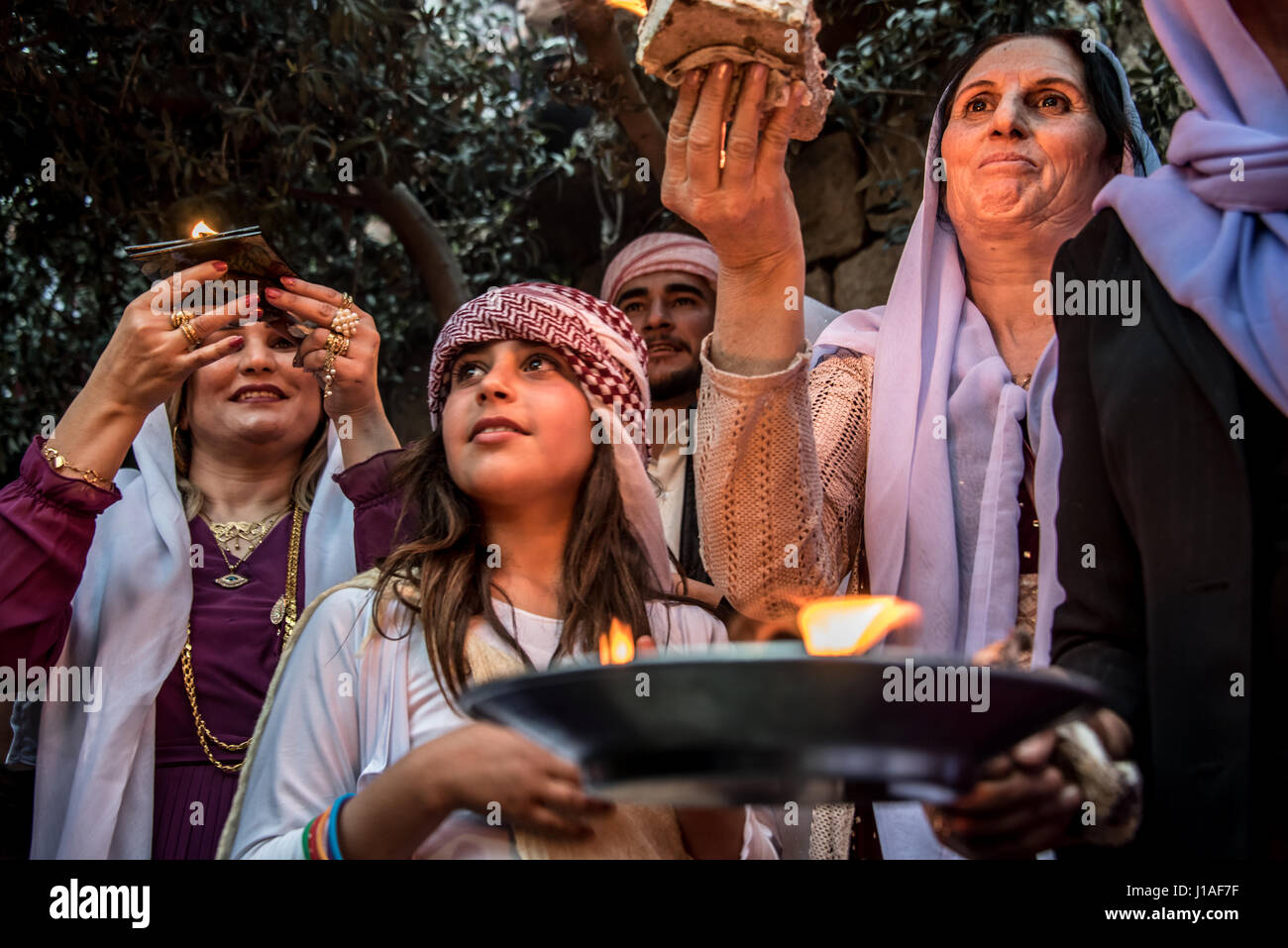 Persecuted minority group yazidis celebrate Sere Sal, or Yazidi New ...