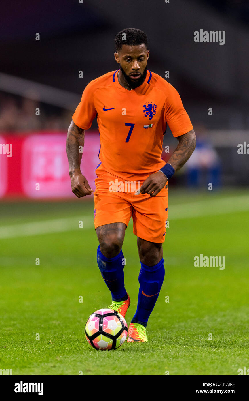 Amsterdam, Netherlands. 28th Mar, 2017. Jeremain Lens (NED) Football ...