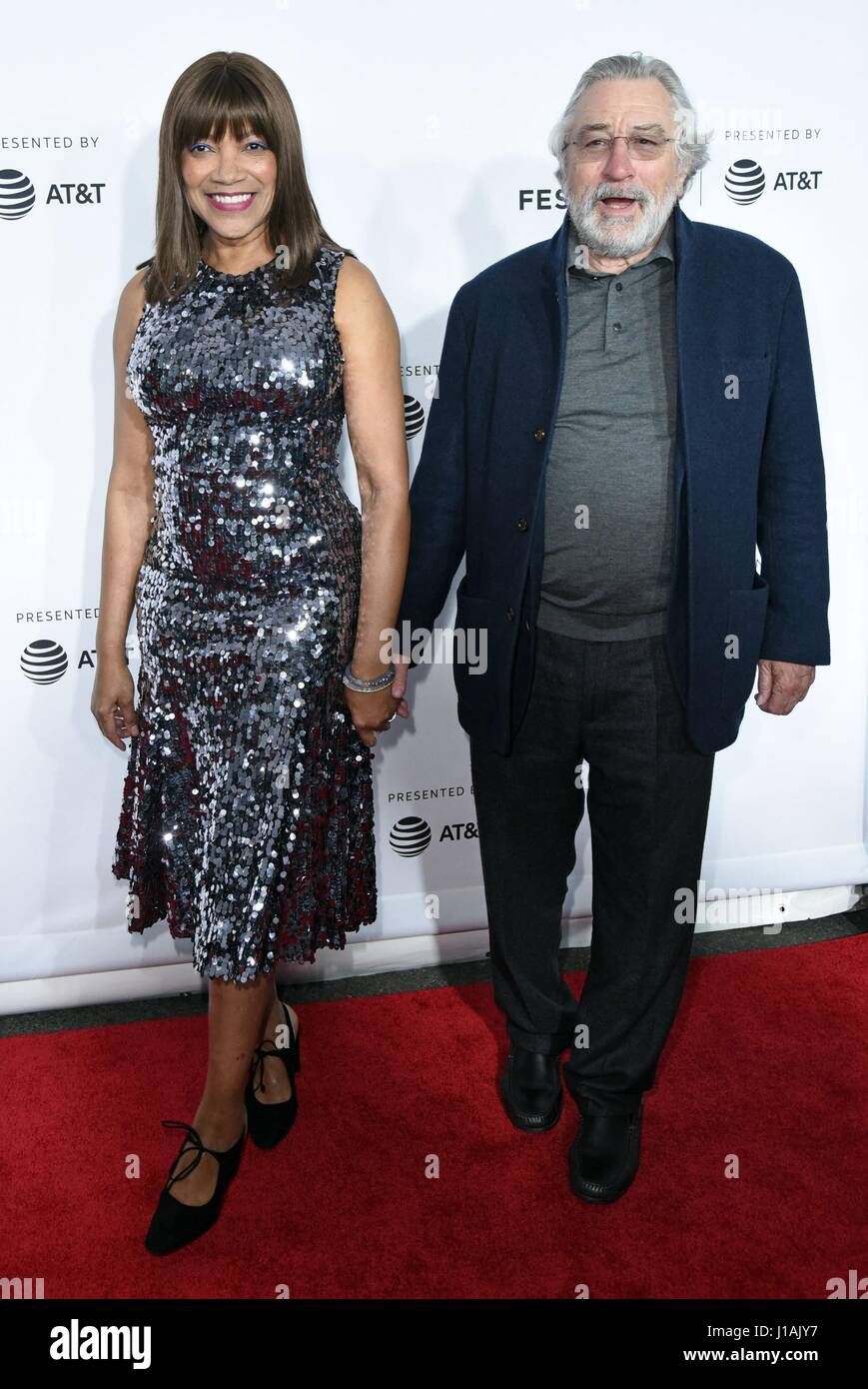 New York, NY, USA. 19th Apr, 2017. Grace Hightower, Robert DeNiro at ...