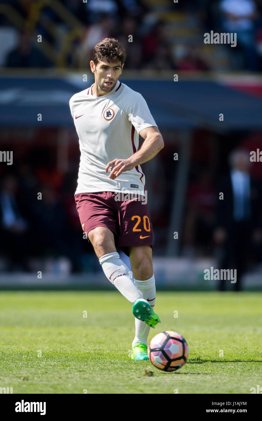 Bologna, Italy. 9th Apr, 2017. Federico Fazio (Roma) Football/Soccer ...