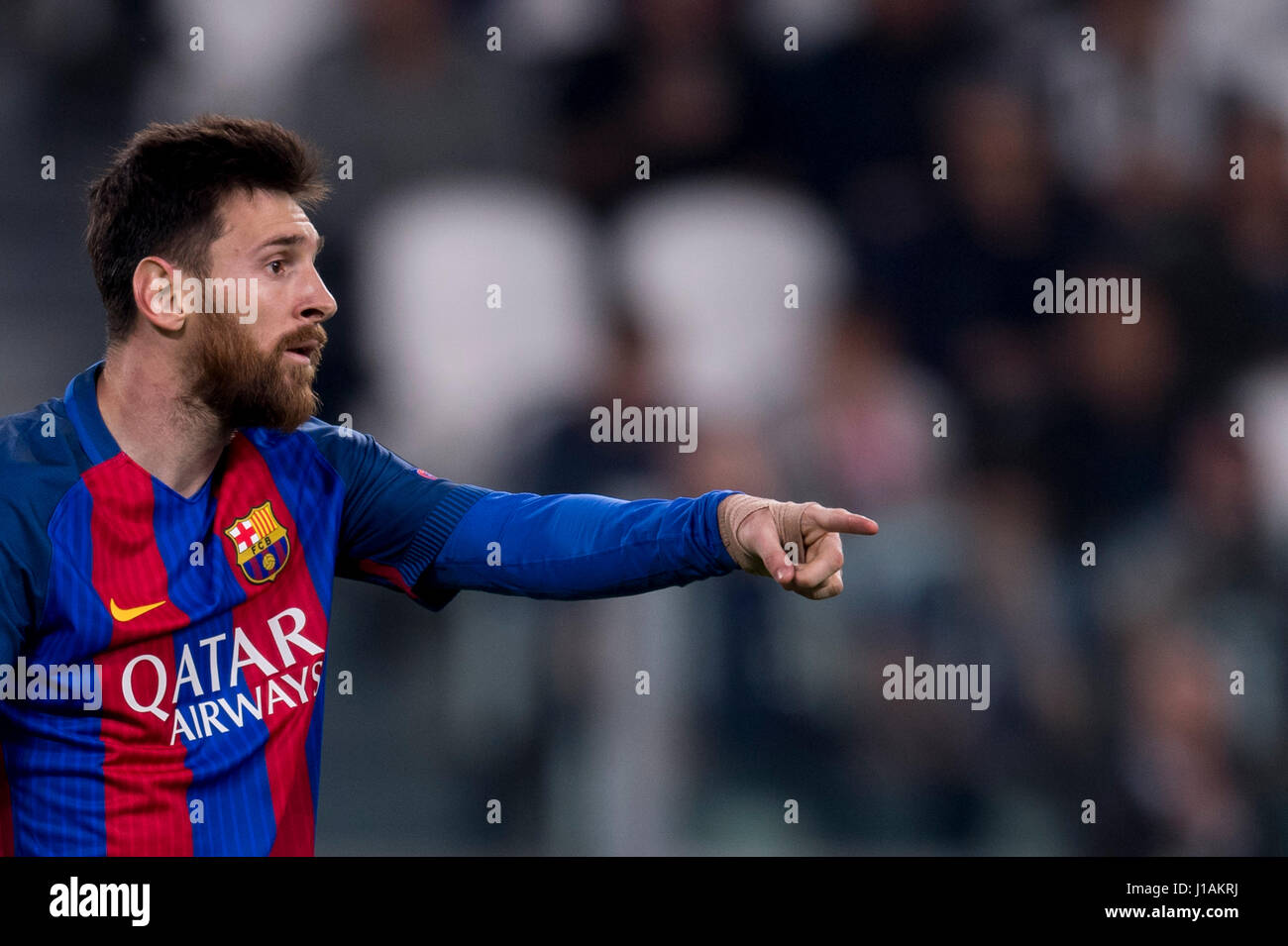 Turin, Italy. 11th Apr, 2017. Lionel Messi (Barcelona) Football/Soccer ...