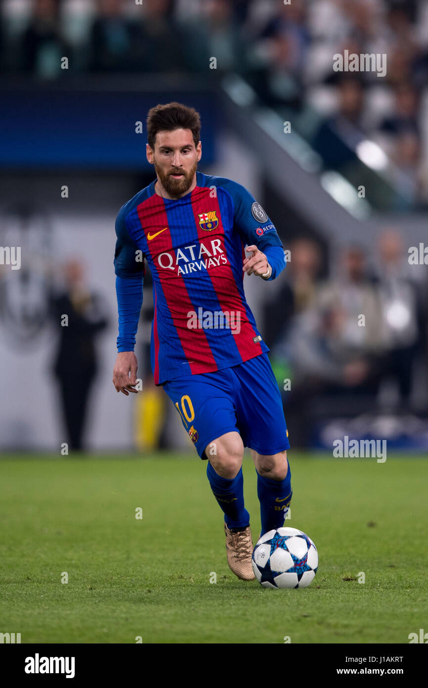Turin, Italy. 11th Apr, 2017. Lionel Messi (Barcelona) Football/Soccer ...
