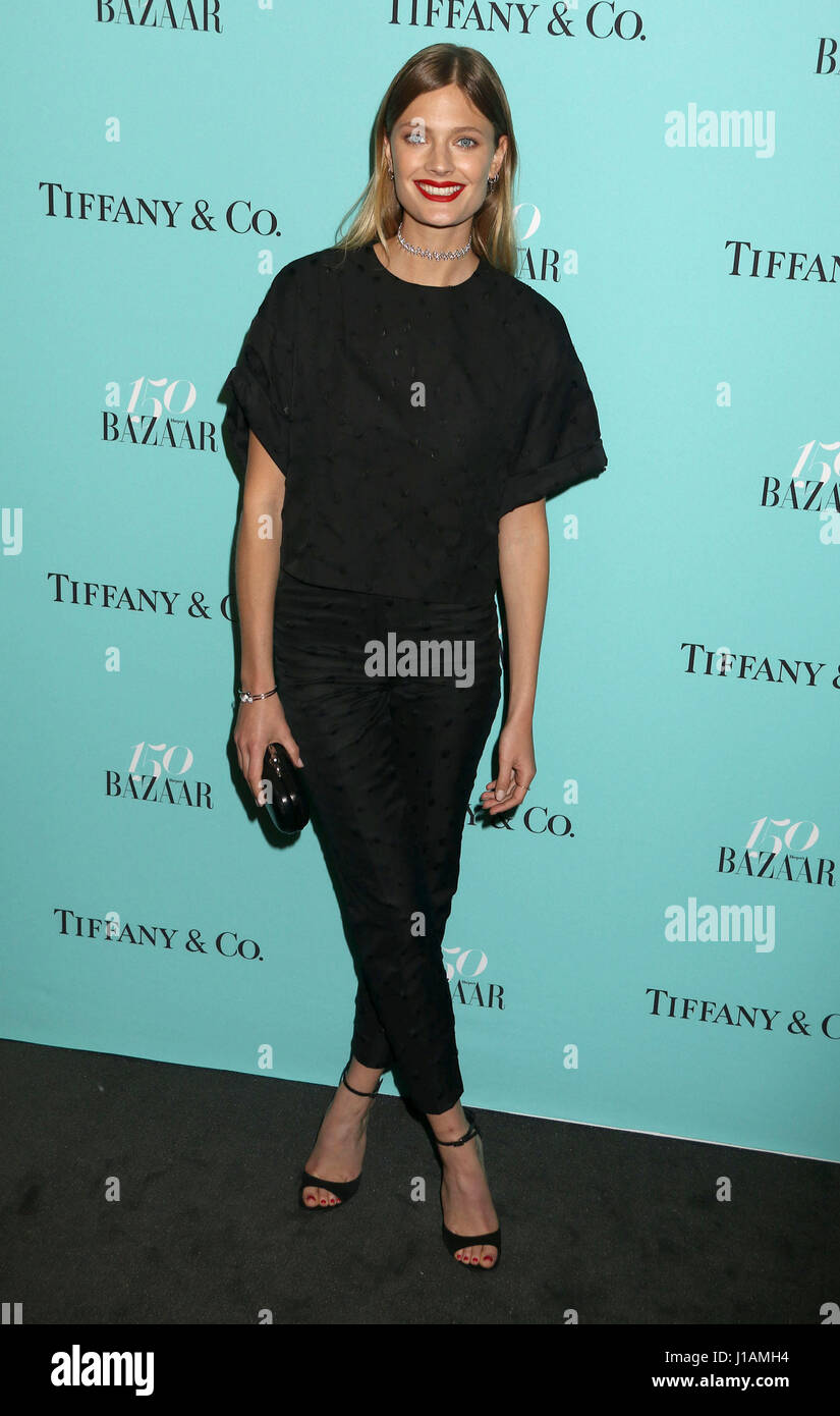 New York, New York, USA. 19th Apr, 2017. Model CONSTANCE JABLONSKI ...