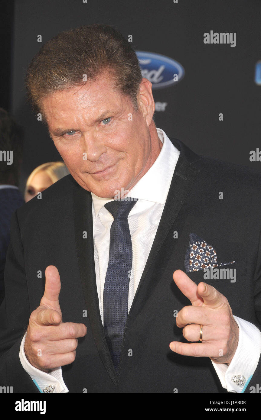 Los Angeles, California, USA. 19th Apr, 2017. Actor DAVID HASSELHOFF at ...