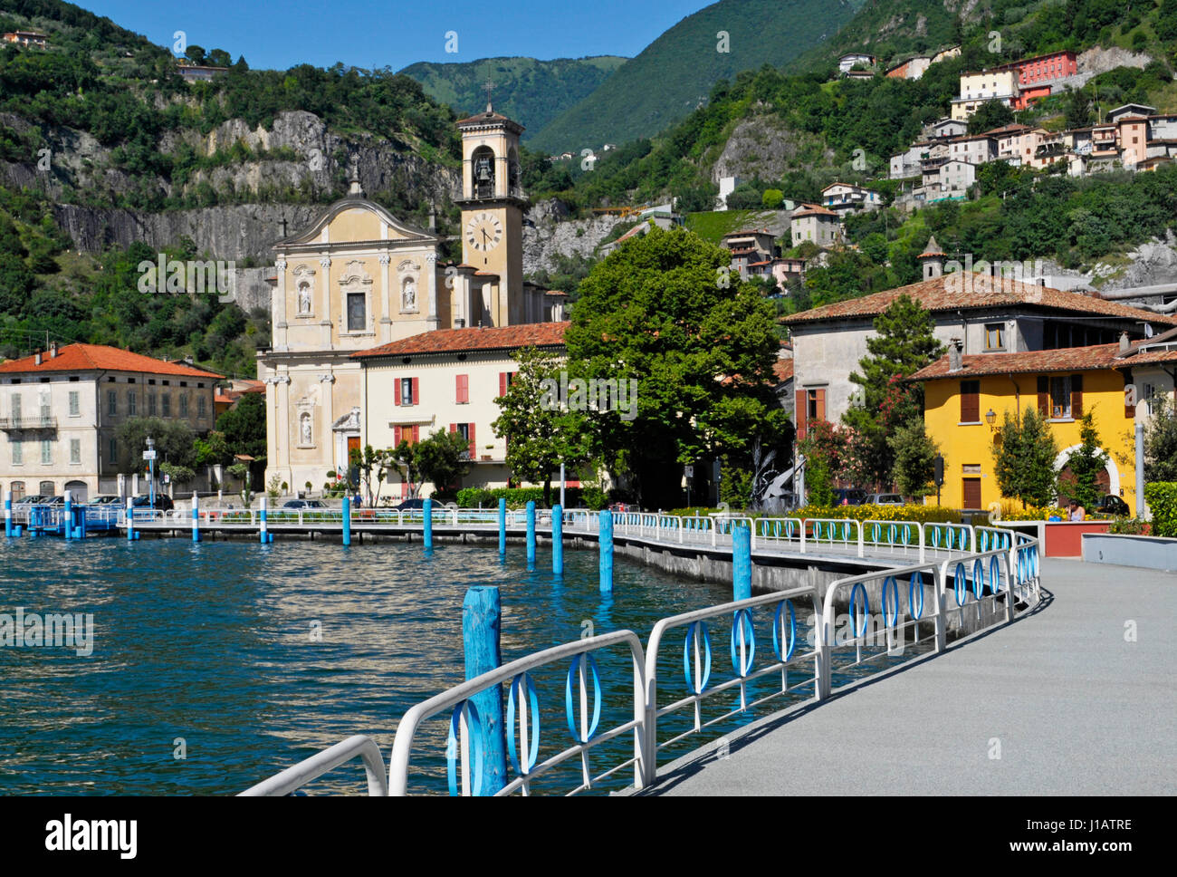 the town of Marone, Lake Iseo, Lombardy, Italy Stock Photo - Alamy